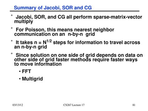 James Demmel Cs 267 Applications Of Parallel Computers Lecture 17