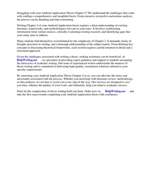 Android Application Thesis Chapter 2 Pdf