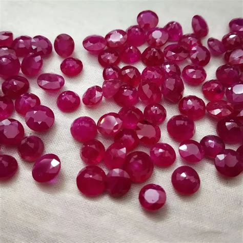 Pink Round Ruby Stones 5mm To 560 Mm At Rs 10000carat In Jaipur Id