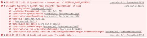 Cant Open Sapui5 Application Extension From Fiori Launchpad Stack