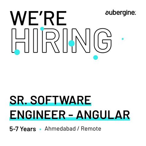 Softwareengineering Angulardeveloper Techjobs Careeropportunity Aubergine Solutions