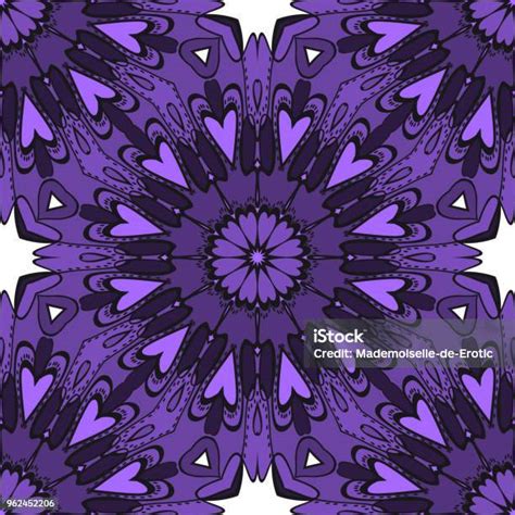 장식 꽃 장식입니다 완벽 한 패턴입니다 벡터 일러스트 레이 션 부족 민족 아랍어 인도 모티브 인테리어 디자인 벽지에 대 한 가을에 대한 스톡 벡터 아트 및 기타 이미지