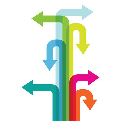 Many Colorful Arrow Direction Vector Eps 10 11414154 Vector Art At