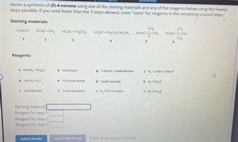 Solved Devise A Synthesis Of Z 7 Methyl 3 Octene Using One