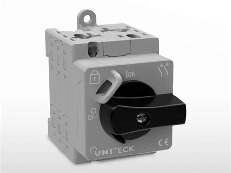 Interrupteur Sectionneur Dc Bipolaire Unipvswitch500322p 500v 32a