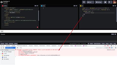 Not Very Appropriate Error Tip When Set Adapter In Browser Env Issue Axios