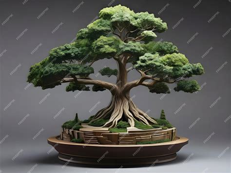 premium photo view of three dimensional tree