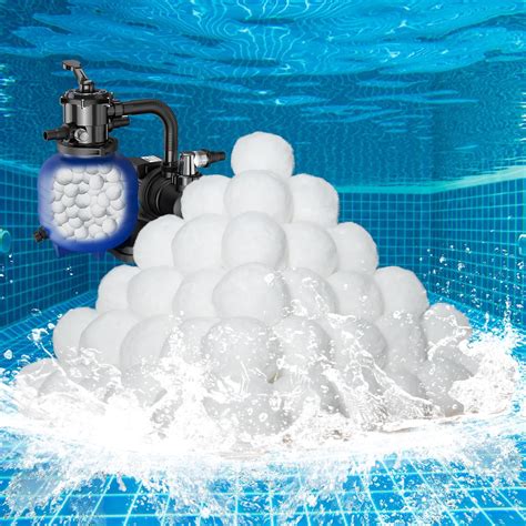 Xwwqsp Pool Filter Balls For Sand Filter 1 5lbs Reusable Pool Filter Media Balls