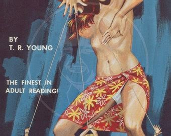 Sex in White x Giclée Canvas Print of a Vintage Pulp