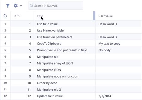 ninext table view and filter box learn and share ninox community