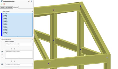 Corner Management In Solidworks Structure System