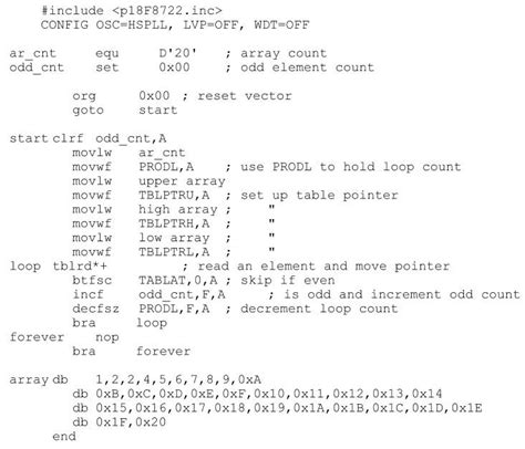 solved using mplab what are these codes telling the