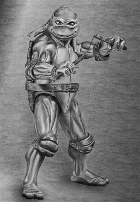 Michelangelo Ninja Turtle Drawing