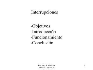 PPT EJEMPLO DE INTERRUPCIONES PowerPoint Presentation Free Download ID 5526520
