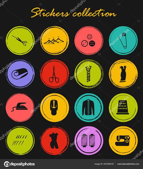 Tailoring Vector Icons User Interface Design Stock Vector Image By Tailoring Vector Icons User Interface Design Stock Vector Image By