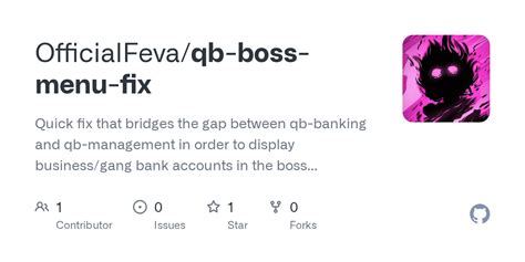 Github Officialfevaqb Boss Menu Fix Quick Fix That Bridges The Gap