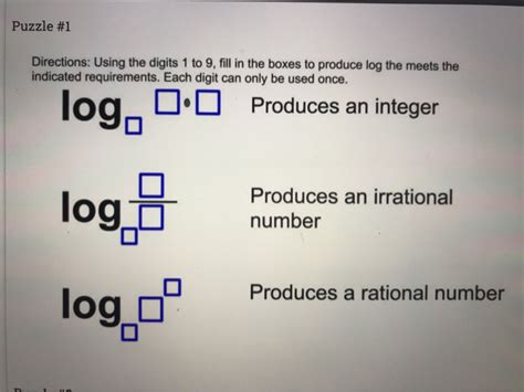 Solved Puzzle 1 Directions Using The Digits 1 To 9 Fill