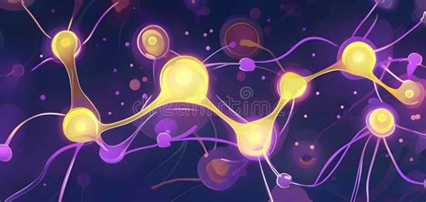 Flowing Neural Network With Glowing Nodes Connecting And Disconnecting