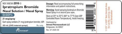 Ipratropium Nasal Spray