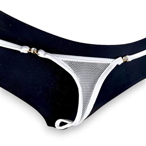 200 1 Luxury String Thong With Preciosa Crystals Plug Compatible