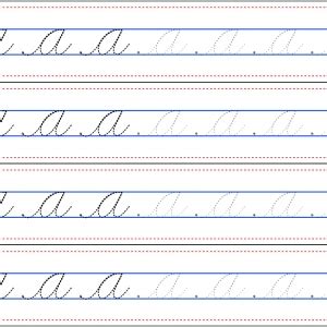 Tracing Pattern Letters From A Z Montessori Lessons