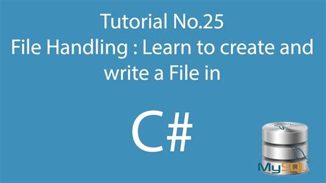 C 25 File Handling Learn To Create And Write In A File Youtube