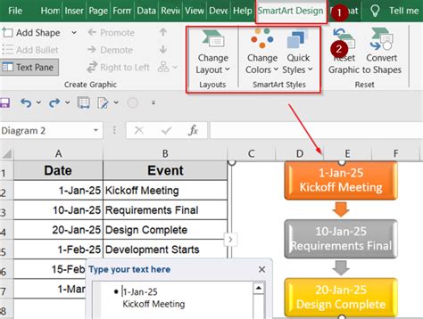How To Create A Timeline In Excel With Dates 6 Different Ways Excel Insider