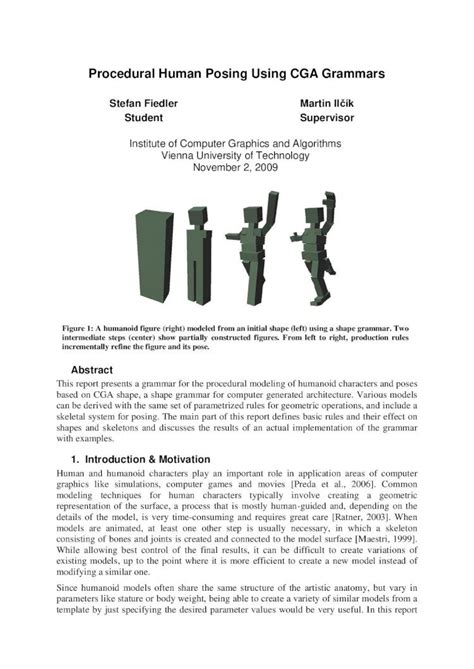pdf procedural human posing using cga grammars · skeletal system for