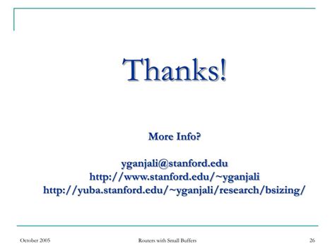 ppt routers with small buffers powerpoint presentation free download