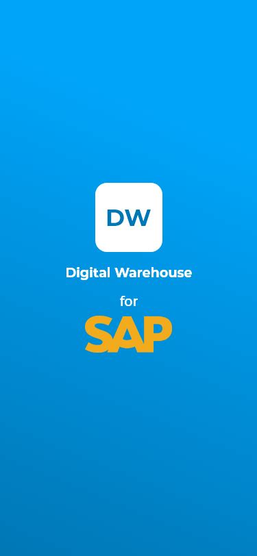 DG4 – Digital Warehouse For SAP ECC & S4 – Mobile applications for SAP ...