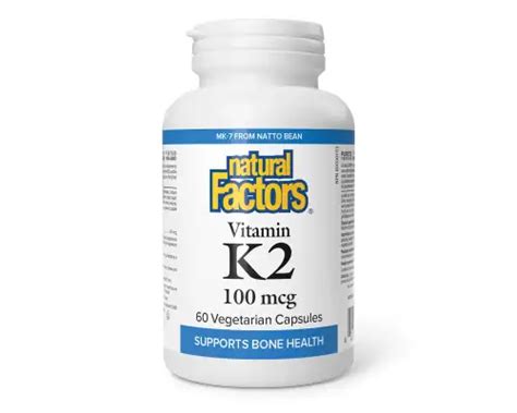 Natural Factors Vitamin K2 60 Vegetable Capsules