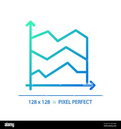 Area Chart Gradient Linear Vector Icon Stock Vector Image And Art Alamy