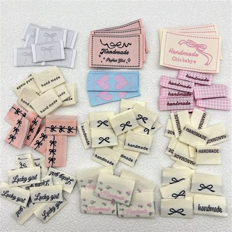 Best 12 Sewing Logo Labels Personalized Sew On With Modern Flat