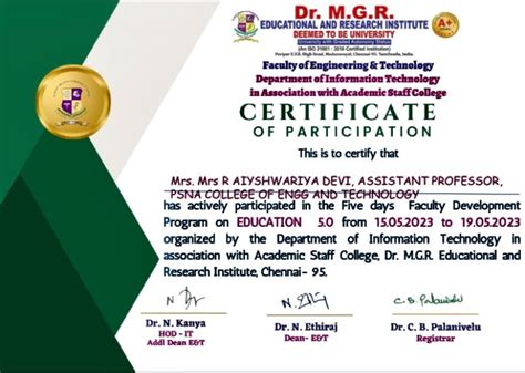 Draiyshwariya Devi R On Linkedin Education Research Development