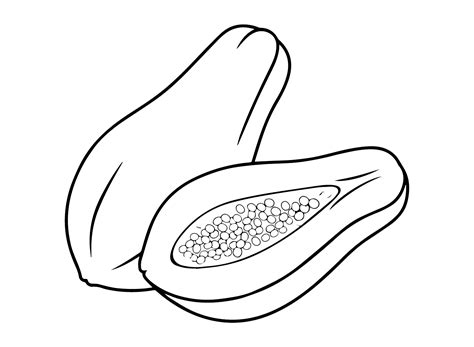 20 Papaya Coloring Pages Free Printable Pdf And Online Coloring