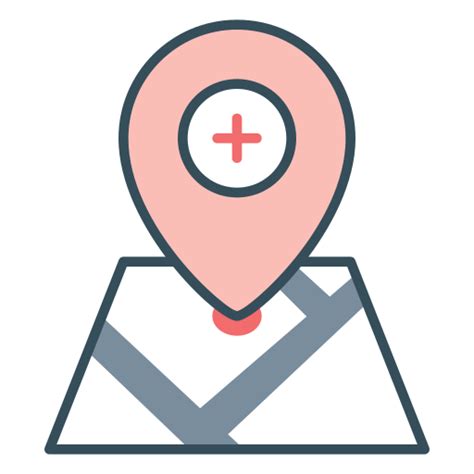 Map Point Generic Outline Color Icon