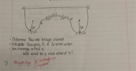 Determine Flow Rate Through Channel Calculate Flow Chegg