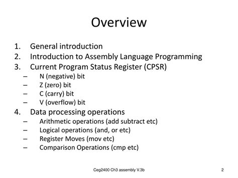 Ppt Chapter 3 Introduction To Assembly Language Programming