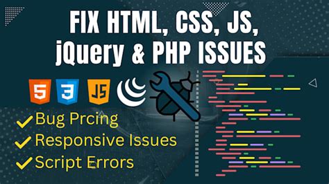 Fix Html Css And Javascript Bugs Or Errors In Your Website By Zeeshanoch Fiverr
