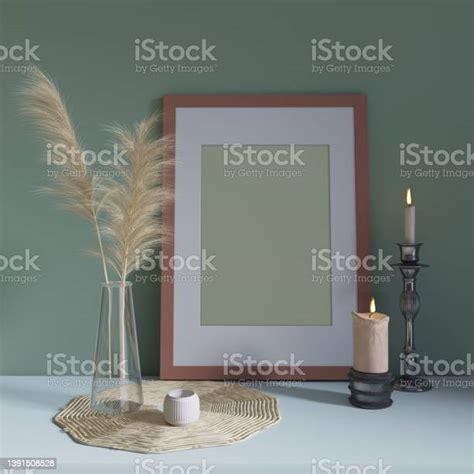 3d 모형의 파스텔 색상으로 장면을 렌더링하여 흰색 프레임에 놓습니다 트렌드 컬러 인테리어 2022 0명에 대한 스톡 사진 및 기타 이미지 Istock