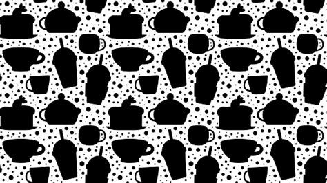 카페 메뉴에 음료와 디저트가 어우러진 매끄럽게 반복되는 패턴 차와 커피 따뜻한 음료가 있는 가게를 위해 인쇄하십시오 벡터 그림입니다 0명에 대한 스톡 벡터 아트 및 기타