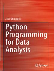 Python Programming for Data Analysis pdf José Unpingco Python Programming for Data Analysis