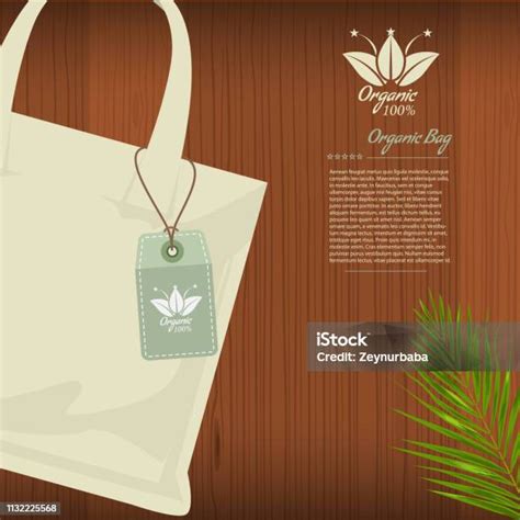 광고 템플릿 레이아웃 또는 인포 그래픽을 위한 프리미엄 품질의 유기농 가방 벡터 일러스트입니다 가방에 대한 스톡 벡터 아트 및 기타 이미지 Istock