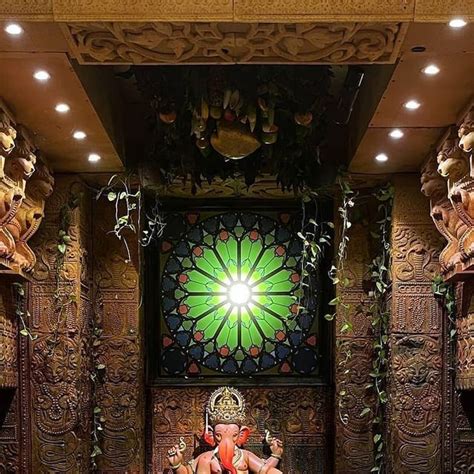 Elaborate Ganpati Decoration Design In Goa