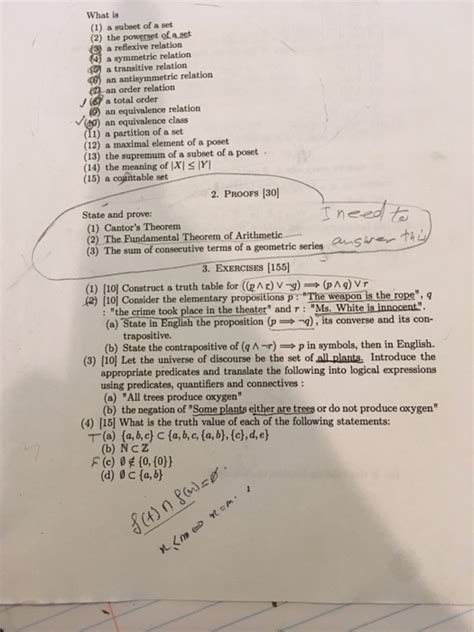 Solved What Is A Subset Of A Set The Powerset Of A Set A