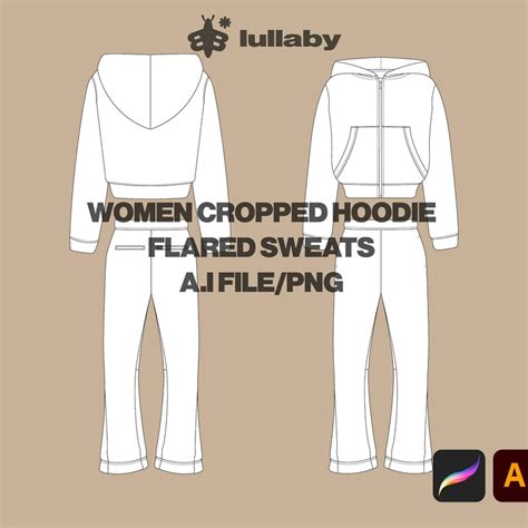 Flared Sweatpants Mockup Etsy