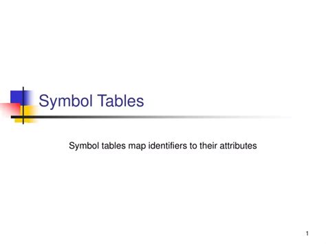 Ppt Symbol Tables Powerpoint Presentation Free Download Id9531341