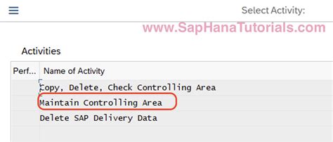 How To Setup Controlling Area In Sap S4 Hana Sap Hana Tutorials