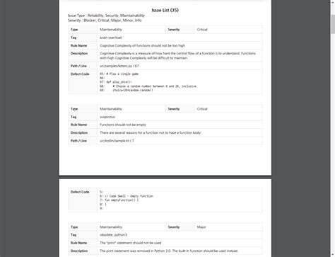 프로젝트 품질 보고서 For Sonarqube 소개 Curvc Devops Confluence Dc