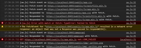 Javascript Chrome Install Service Worker Addall Failed To Fetch